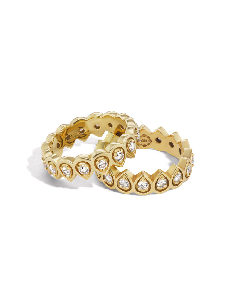 Orly Marcel | 18k Gold Diamond Stacking Ring | Ethos of London